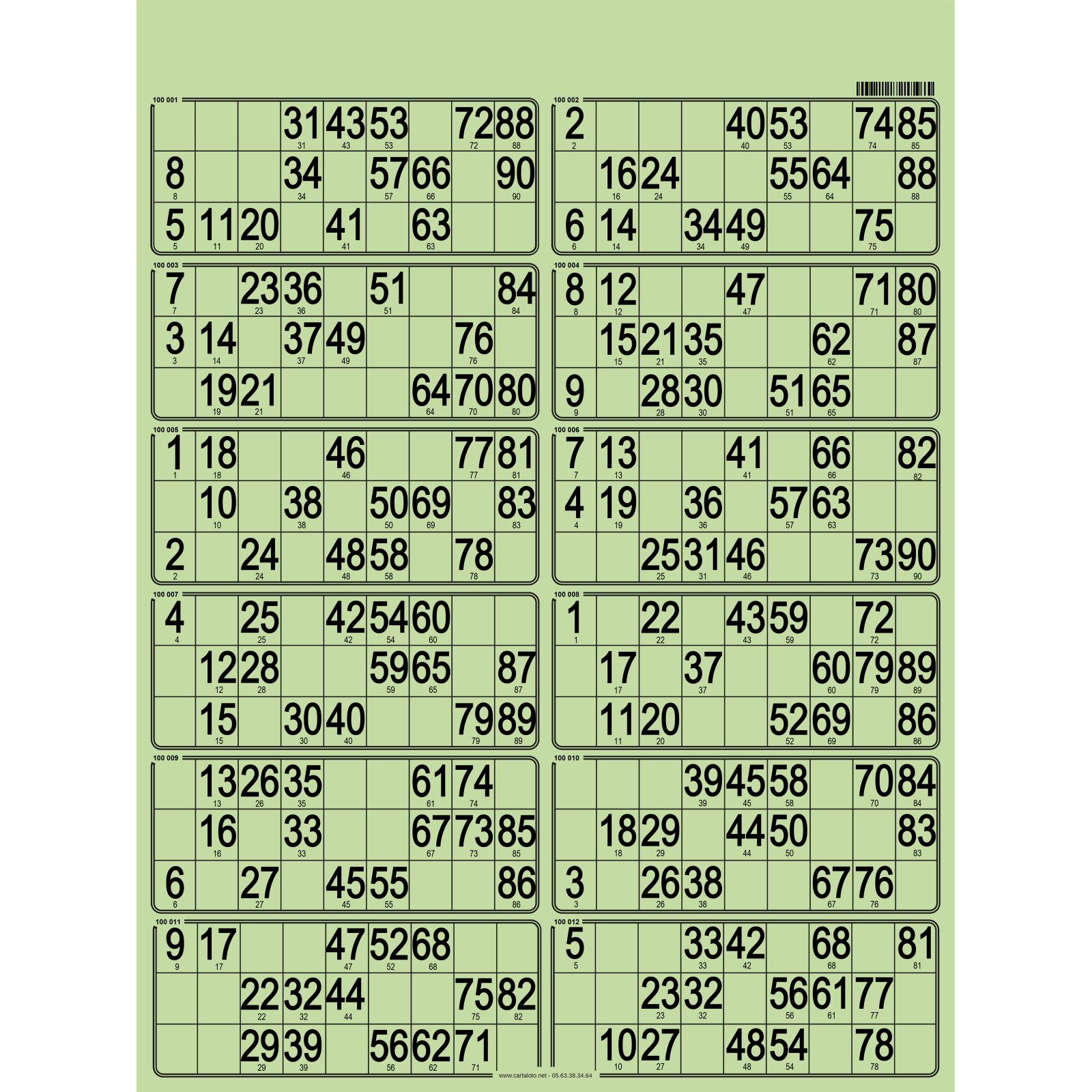 42 Planches De Loto De 12 Grilles I Feuilles De Loto 42-planches-de-loto-de-12-grilles-i-feuilles-de-loto