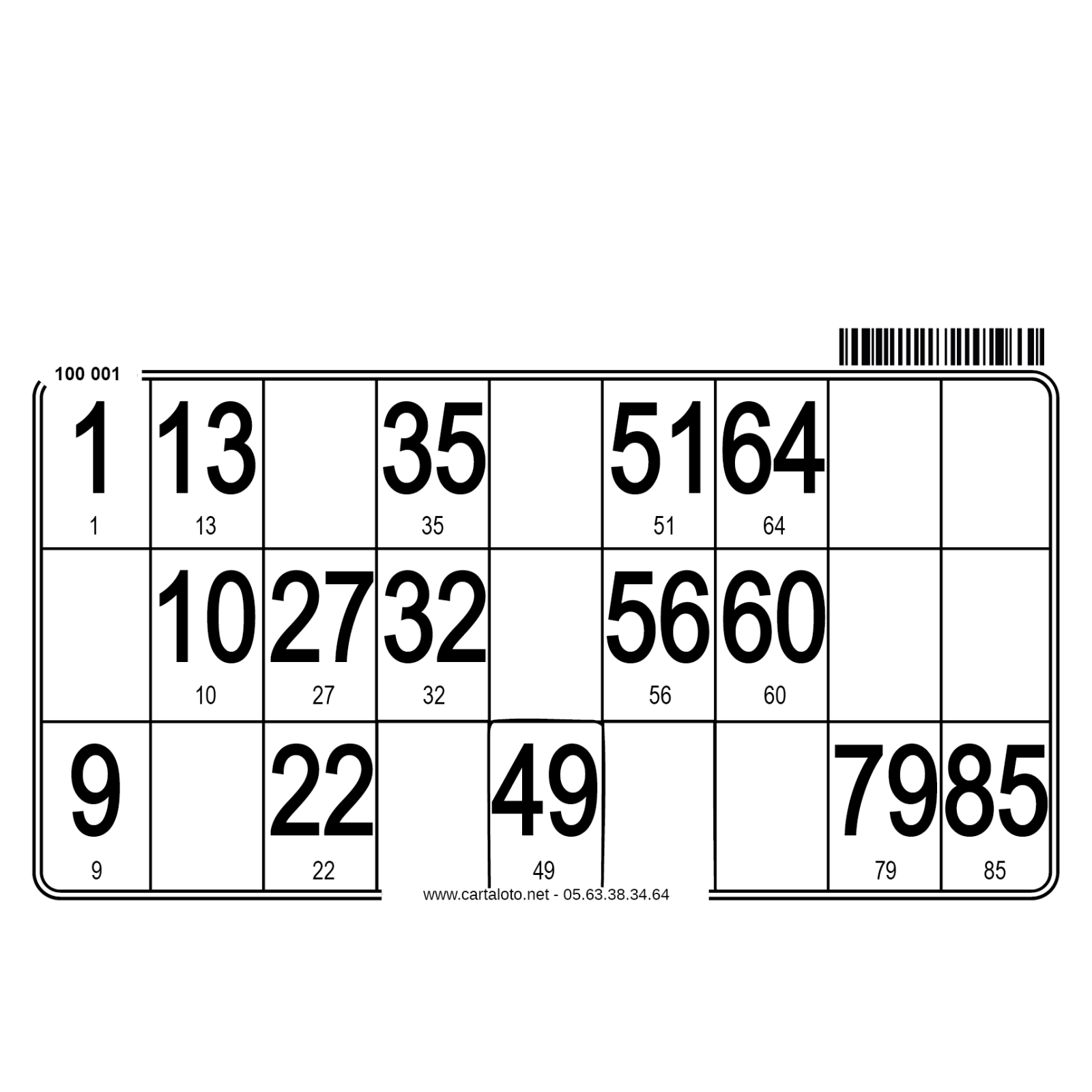 Pack Of 96 Large format Hard Bingo Cards I Custom Bingo Cards