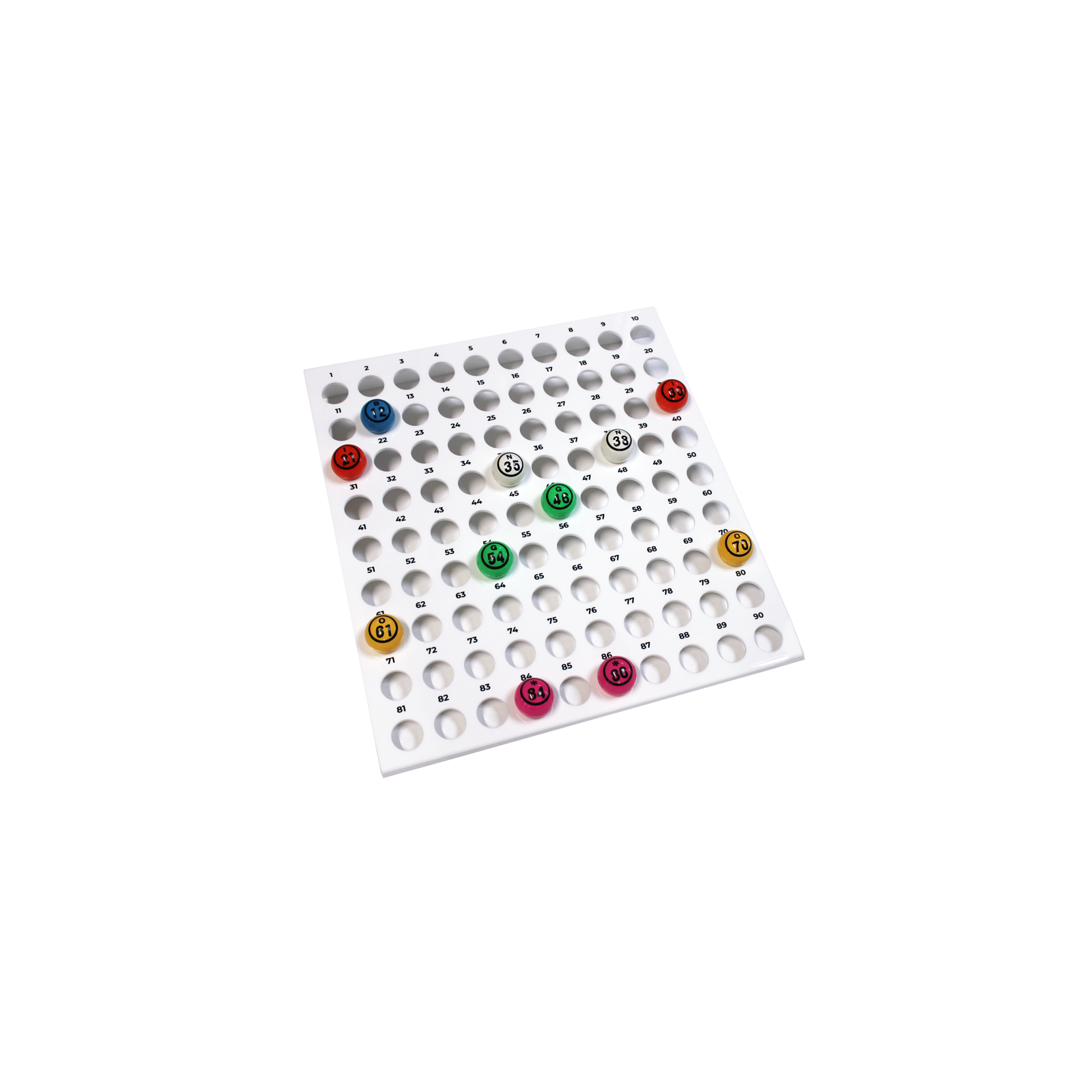 Giant plexiglass control board – 90 bingo balls 38 mm