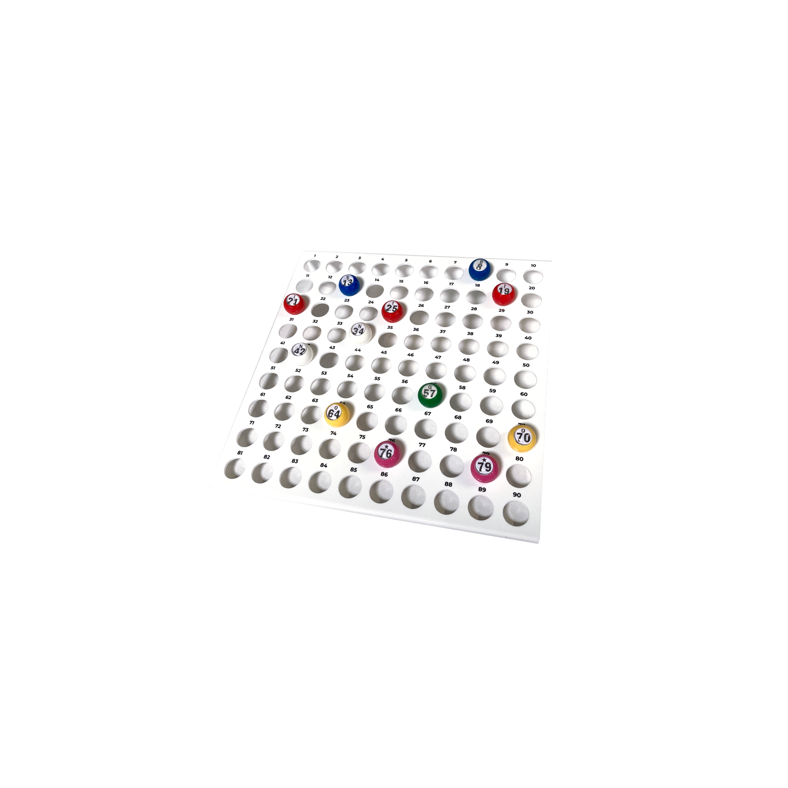 1-90 recessed check tray plexiglass for 22 mm balls