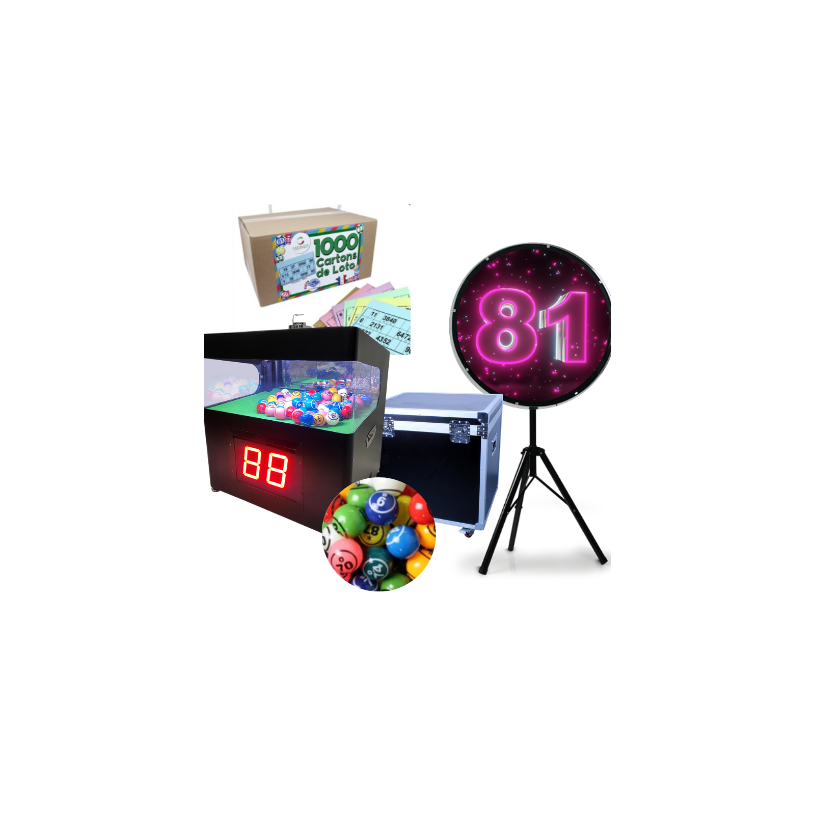 Professional bingo set I Bingo game set with 3D Hologram Projector